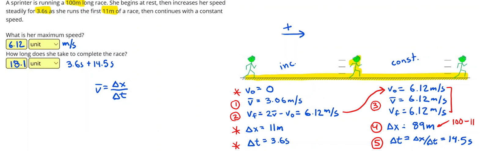 Velocity Practice Questions - Challenge - Positive Physics
