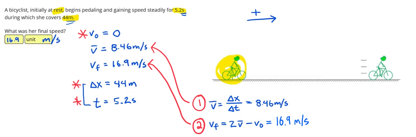 Speed Physics Examples