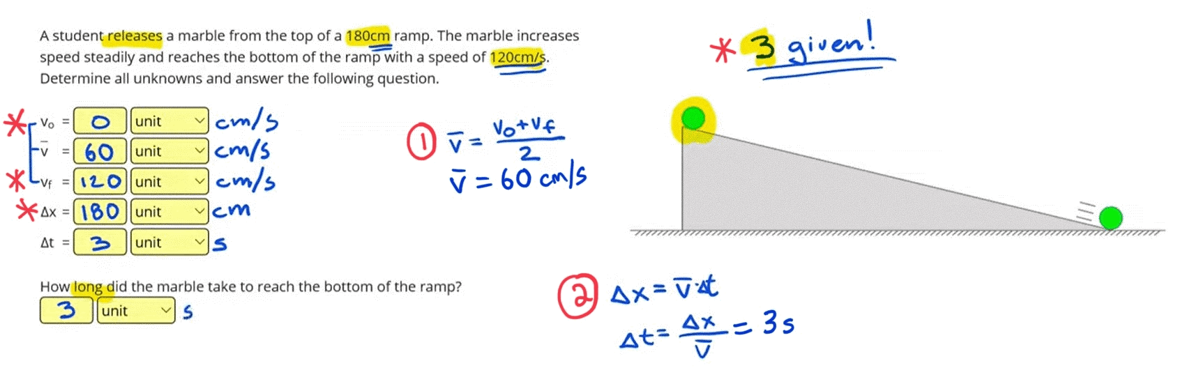 Velocity Practice Questions - Preparation Problems - Positive Physics