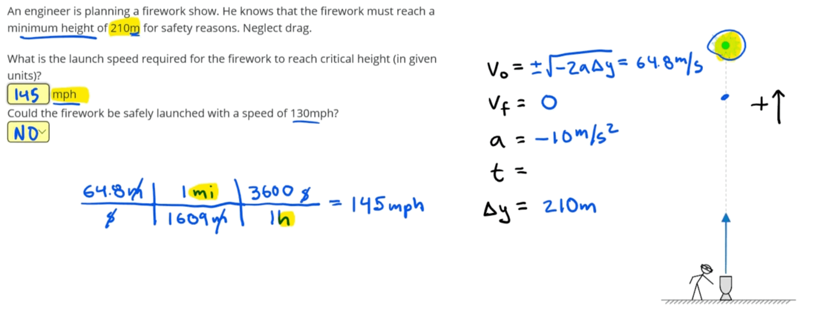 Complete Problems 3 - Free-Fall Unit - Positive Physics
