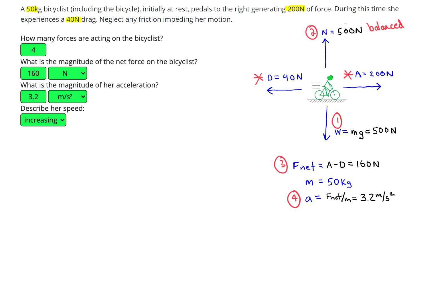 Introduction To Forces Practice Questions - Complete Problems 2 ...
